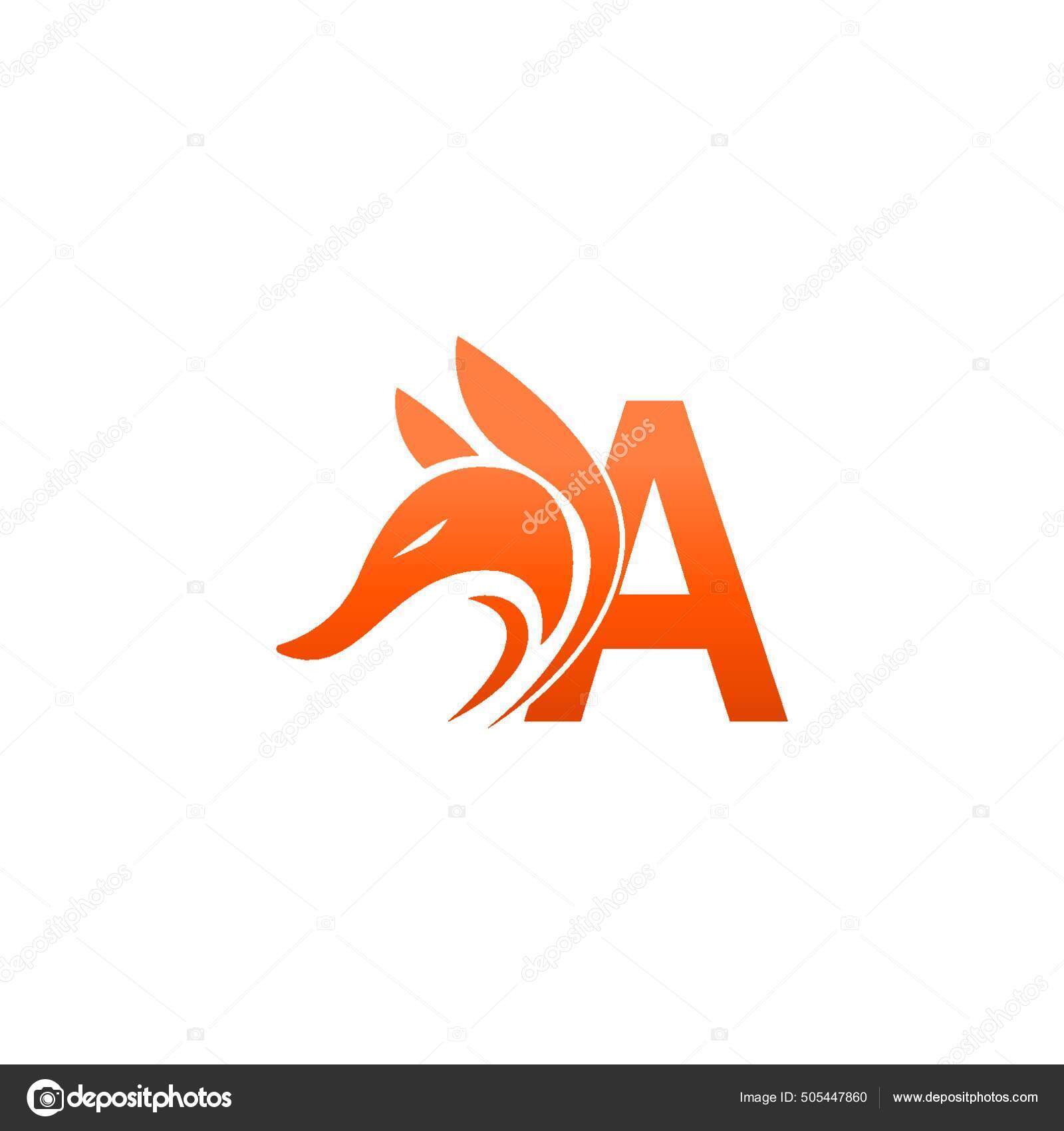Fox Cabeza Icono Combinación Con Letra Logo Icono Diseño Vector vector ...