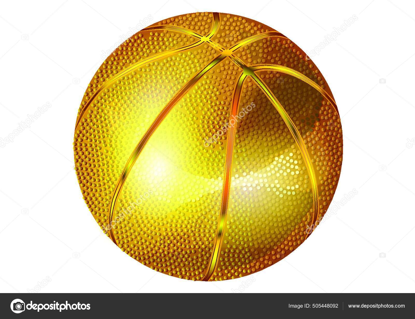 Basketball Ball Isolated White Background Stock Vector by ...