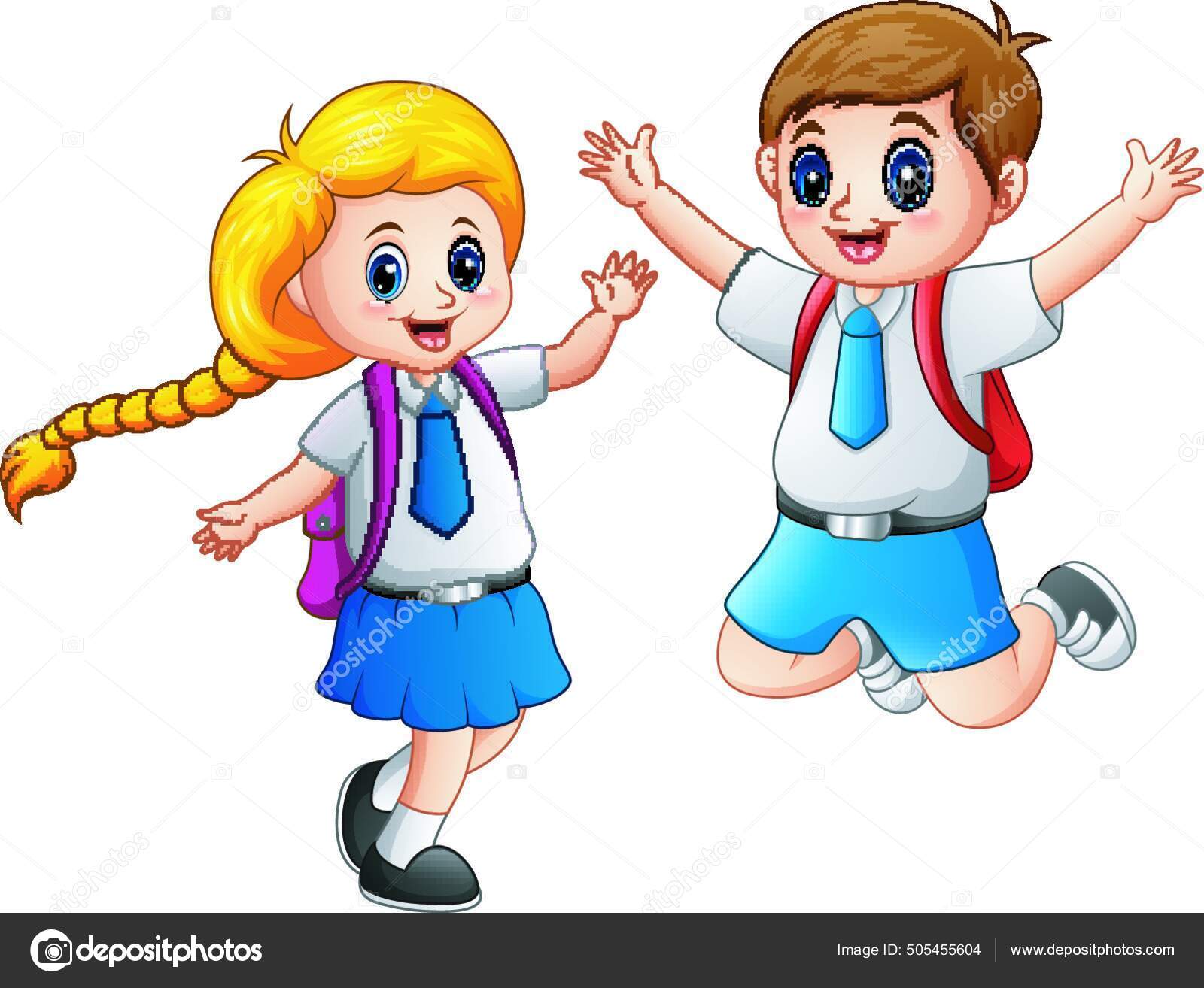School Kids Vector