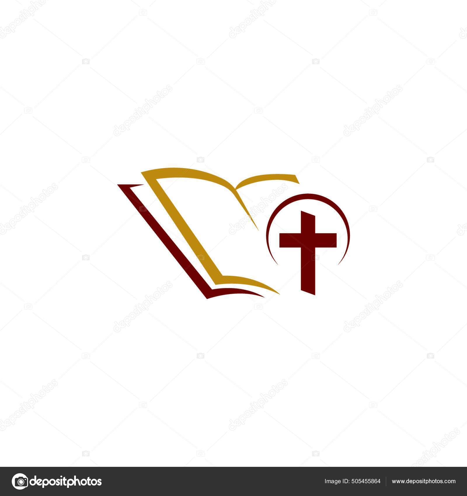 Bible Book Logo Template Vector Icon Illustration Design Stock Vector ...