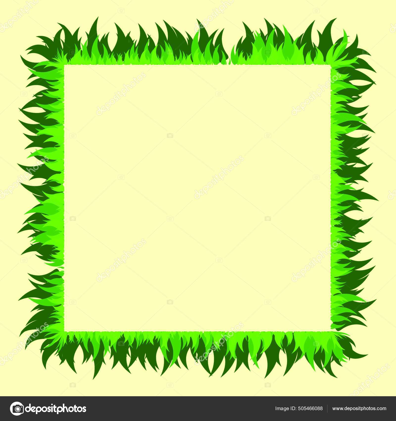 Grass Square Frame Empty Border Eco Style Green Foliage Lawn Stock ... Grass Square Frame Empty Border Eco Style Green Foliage Lawn Stock ...