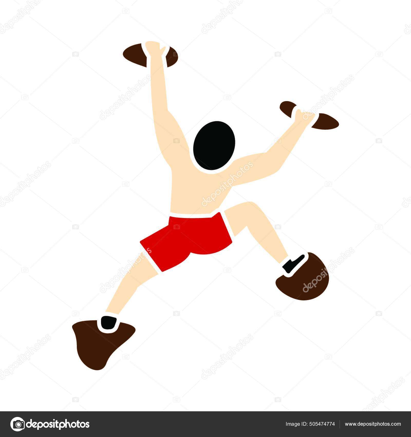 Man Jumping White Background Stock Vector by ©PantherMediaSeller 505474774