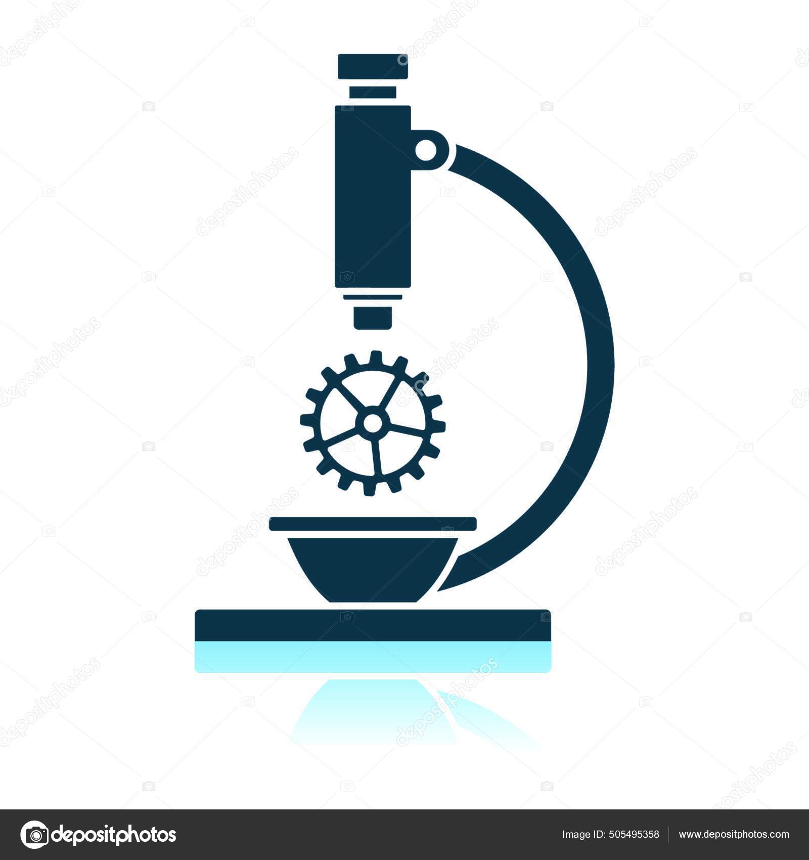 Microscope Icon Vector Modern Simple Flat Style Symbol Illustration ...