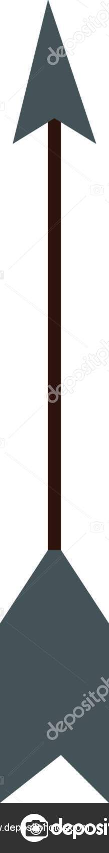 Black Pointed Arrow Vector Color Drawing Illustration Stock Vector ...