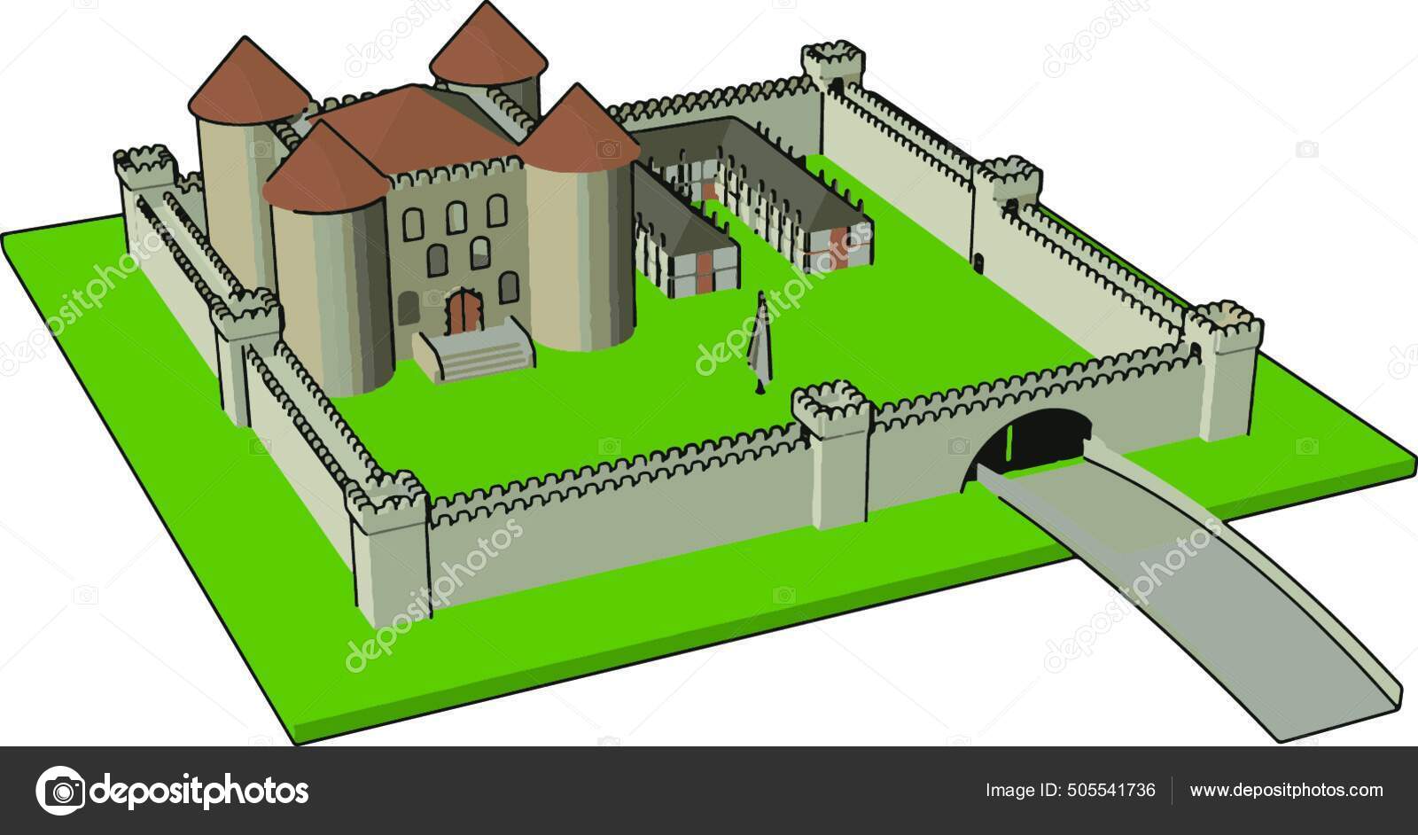 Castle Wall Vector