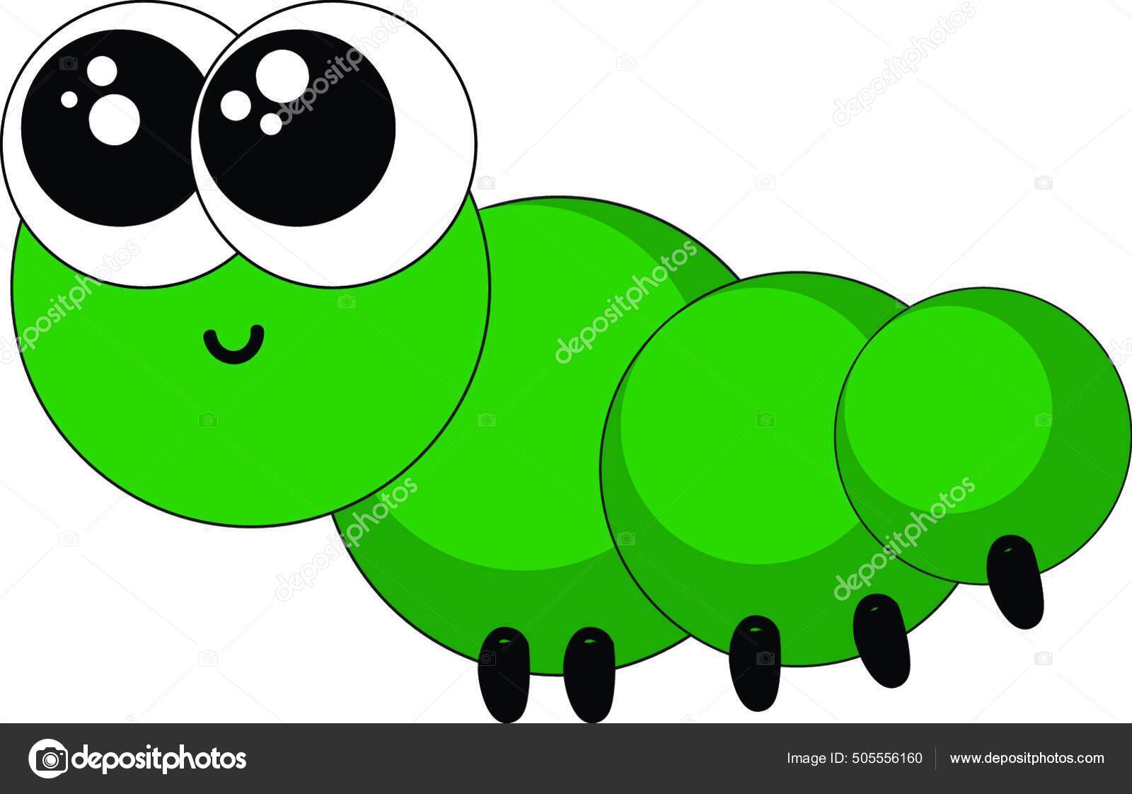 Emoji Dreamy Worm Its Bulging Eyes Crossed Smiling While Crawling Stock ...