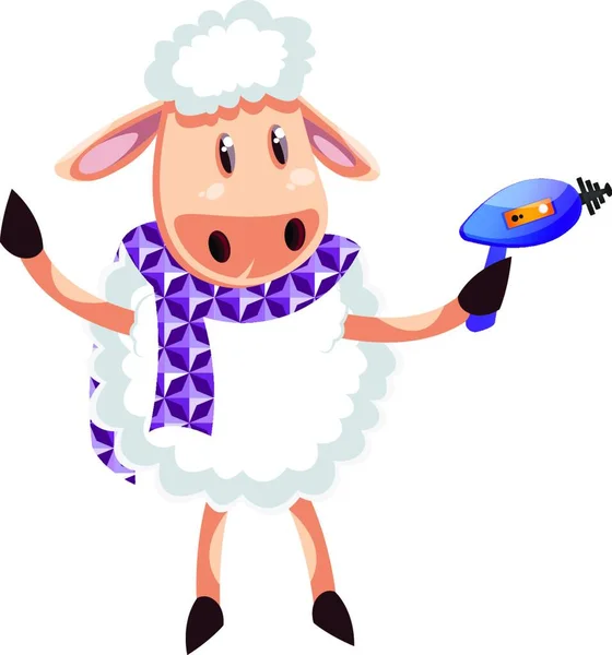 Sheep Reading Book Illustration Vector White Background Stock Vector by ...