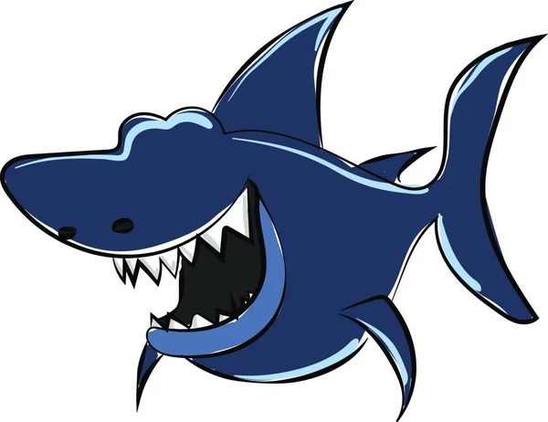 Karakter maskot hiu Vektor Stok, Ilustrasi Karakter maskot hiu Bebas ...