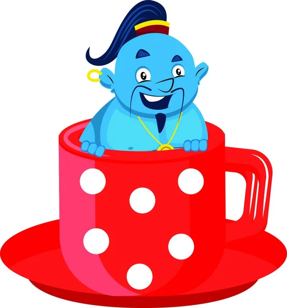 Genie Chocolate Illustration Vector White Background Stock Vector by ...