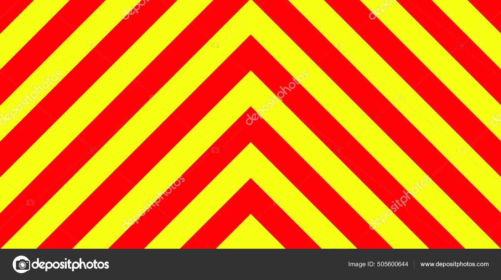 Red Yellow Warning Chevron Emergency Vehicle Background Stock Vector by ...