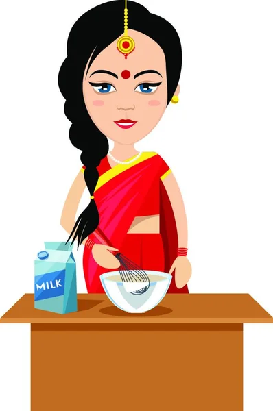 12 305 852 Indian Woman Cooking Stock Illustrations Depositphotos