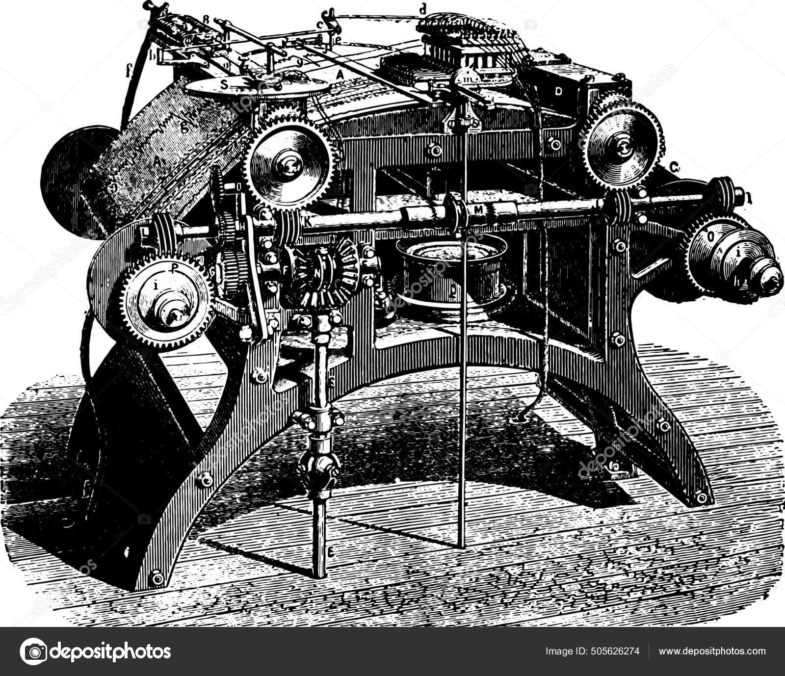 Dynamometer Dudley Vintage Engraved Illustration Industrial ...