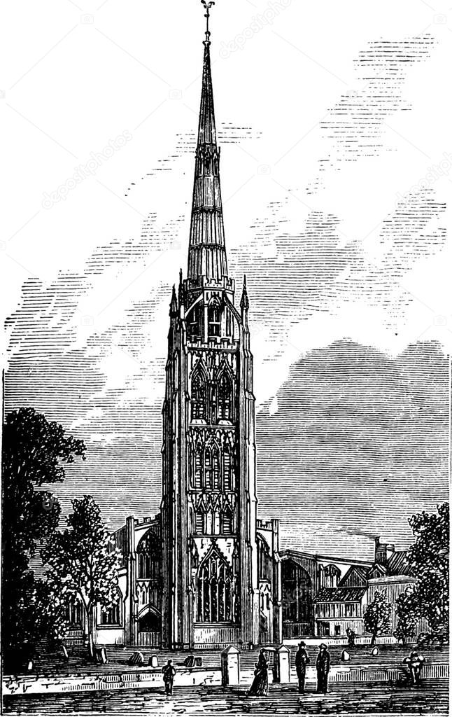 Catedral de Coventry o Catedral de San Miguel en Inglaterra, Reino ...