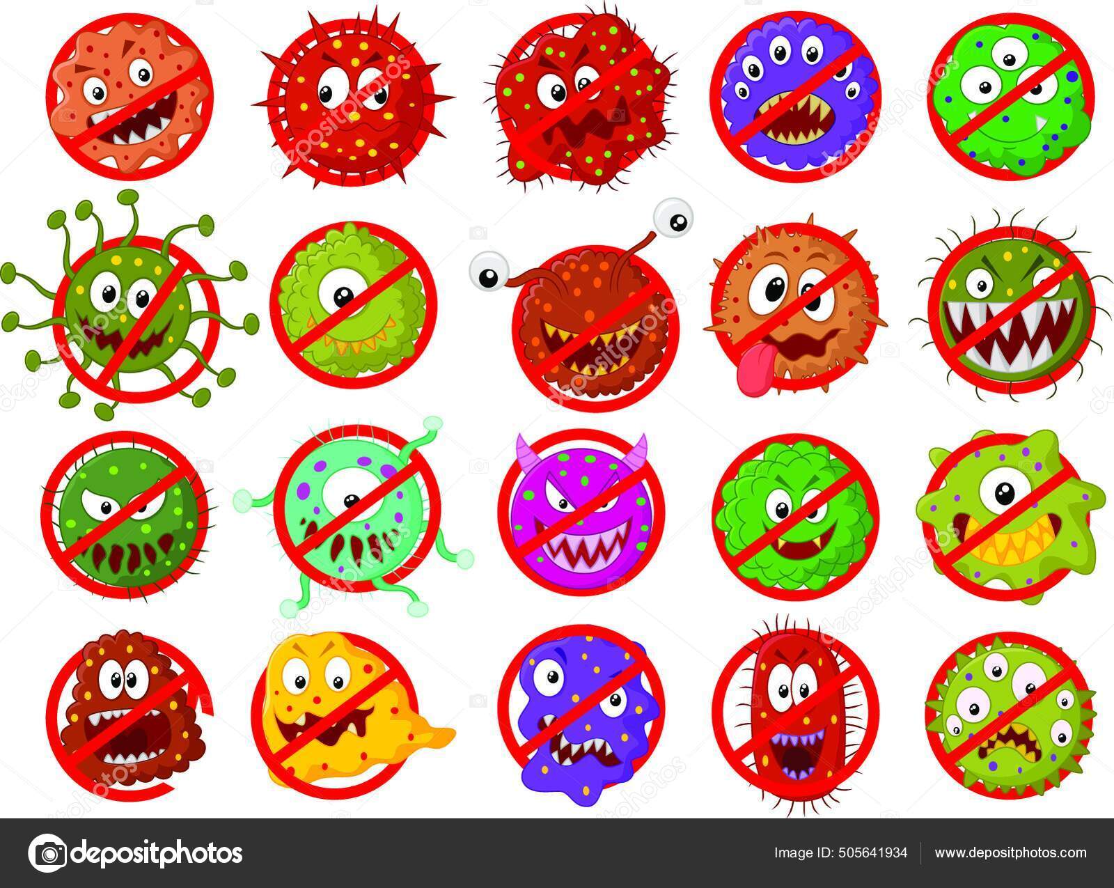Stop Virus Vector Illustration Background Stock Vector by ...