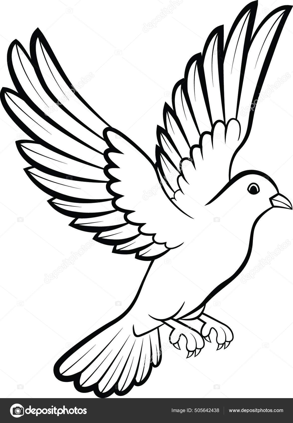 Logo Burung Merpati Untuk Konsep Perdamaian Dan Desain Pernikahan ...