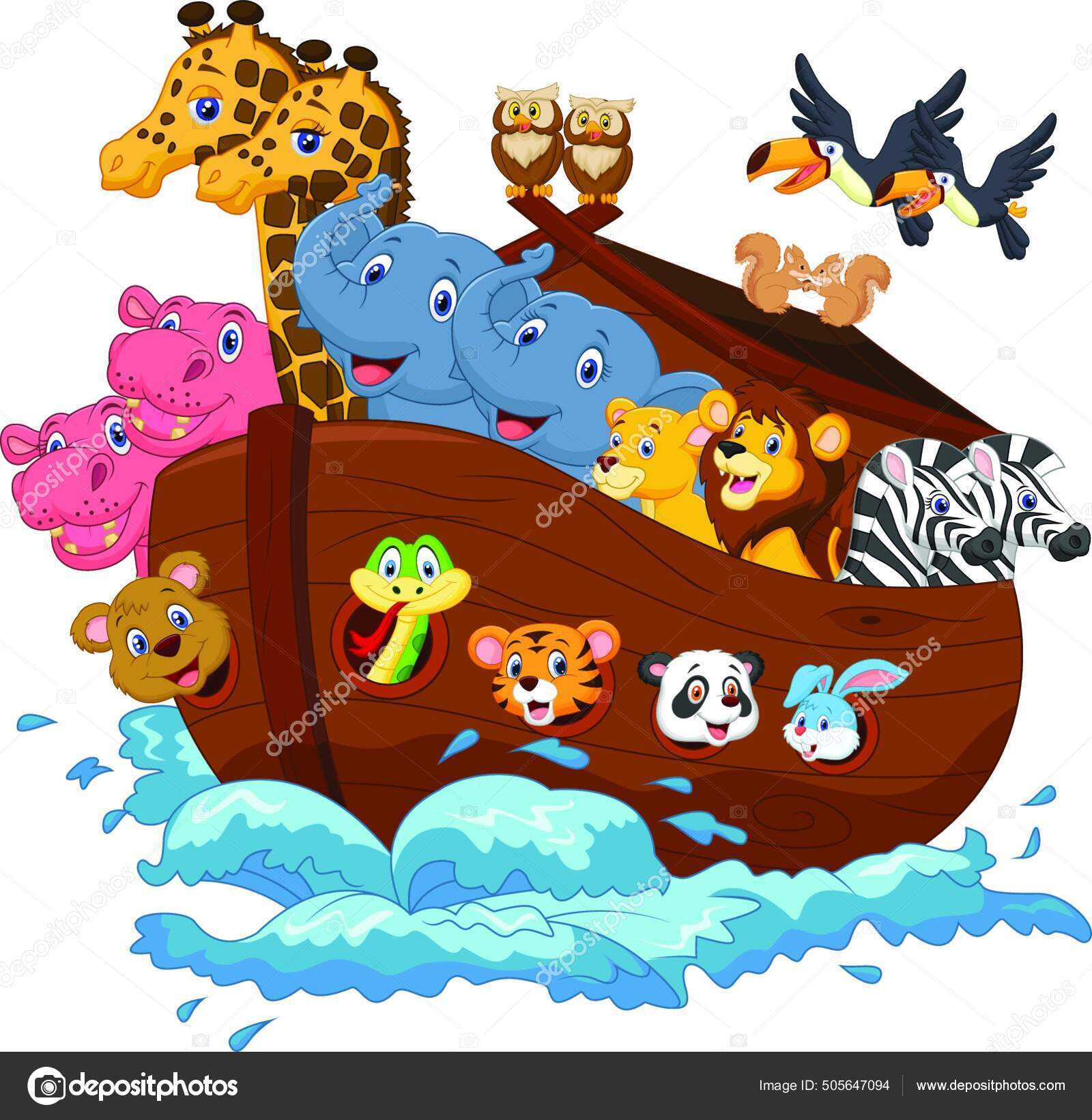 Caricatura Del Arca Noé Vector de stock #505647094 de ©PantherMediaSeller