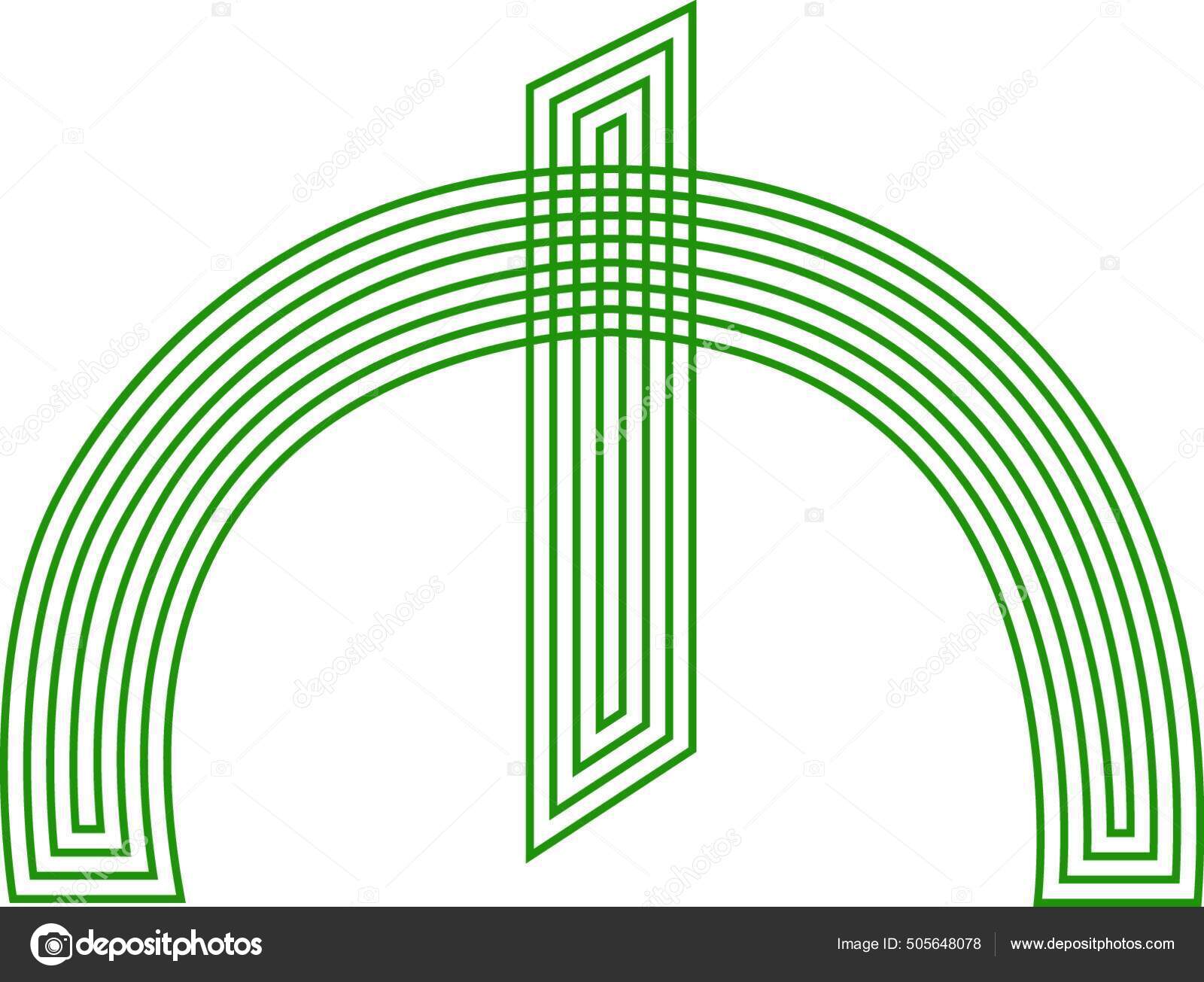 Manat Sign Azerbaijani Currency Symbol Icon Striped Vector Illustration ...