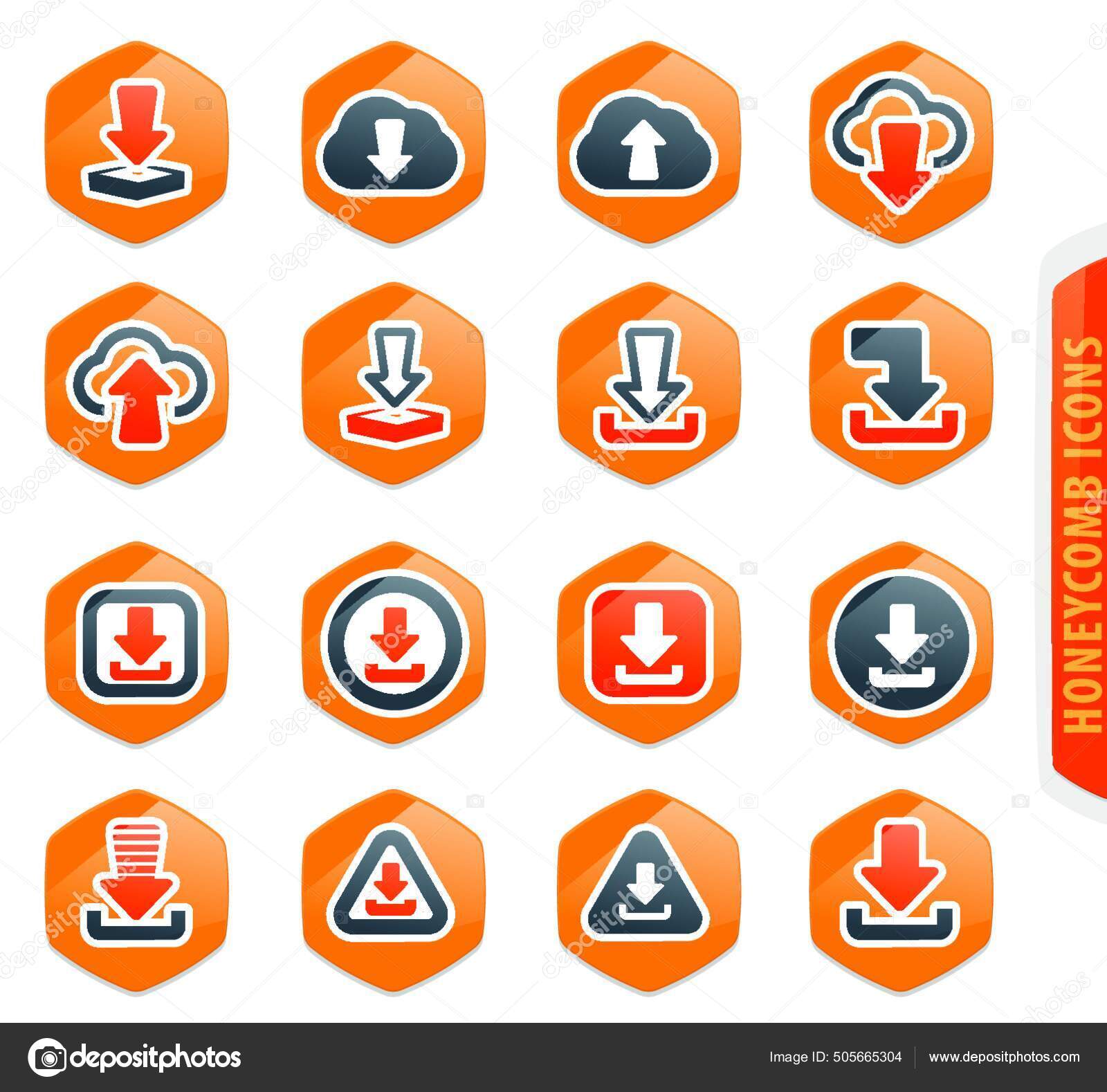Descargar Conjunto Iconos Vectoriales Vector de stock por ...