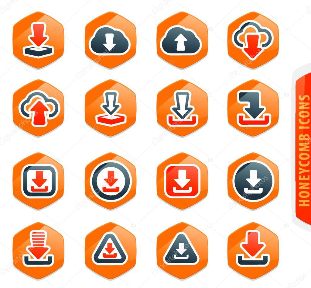 Descargar Conjunto Iconos Vectoriales Vector de stock por ...