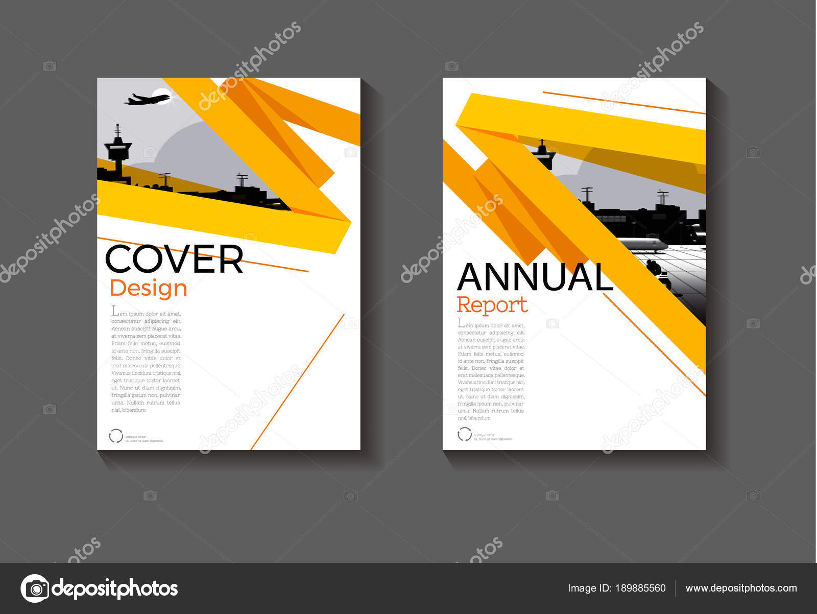 Yellow layout abstract background modern cover design modern bo Stock ...