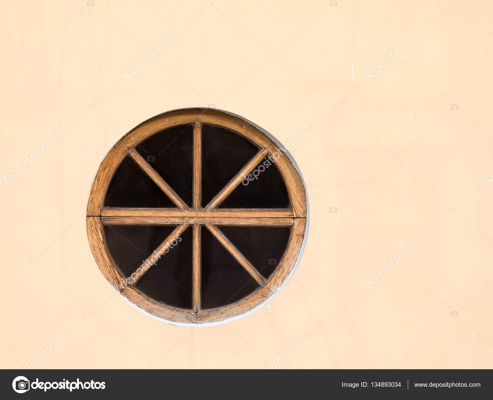 Old round window — Stock Photo © andreevaee #134893034