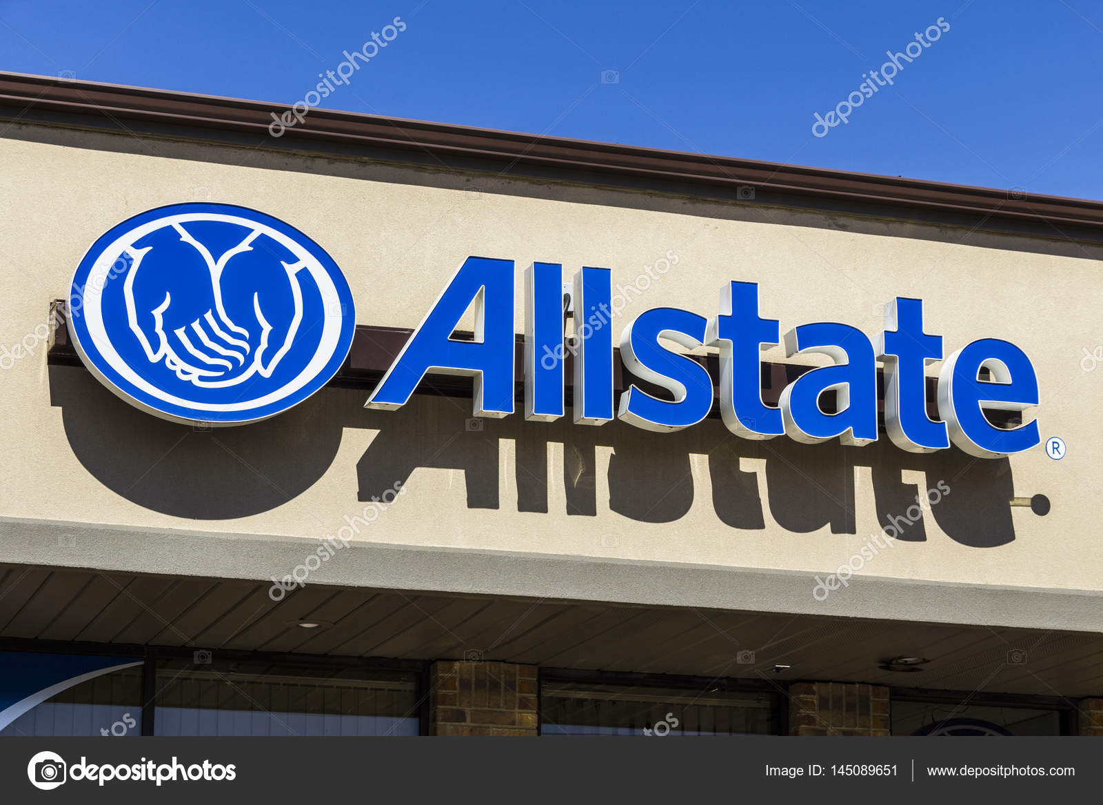 Muncie - Circa Marzo 2017: Allstate Insurance Logo and Signage ...