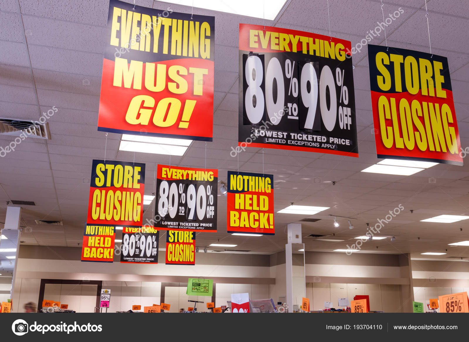 Store Sale Signs
