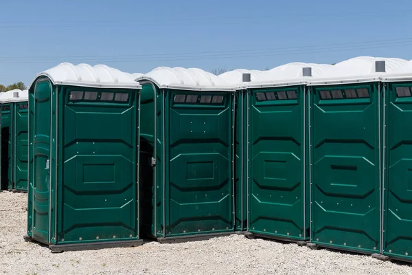 Porta Potty Storage Area Portable Toilets Usually Seen Concerts Parks ...