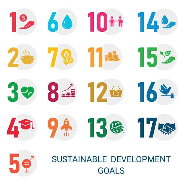 Icons Set .Sustainable Development Goals. Stock Vector Image by ...