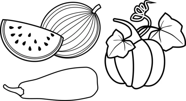 Coloriage De Courgettes