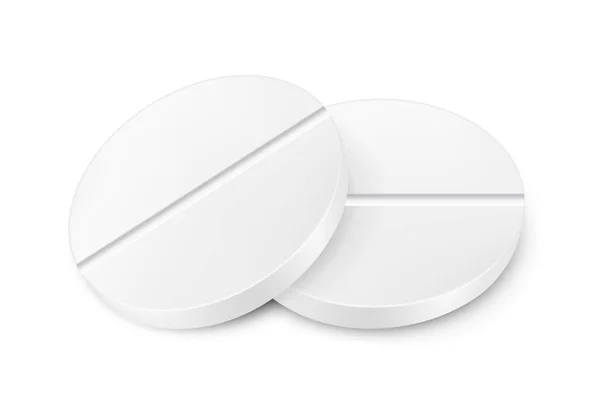 White round tablets. Realistic image Stock Vector Image by ©Ksenia ...