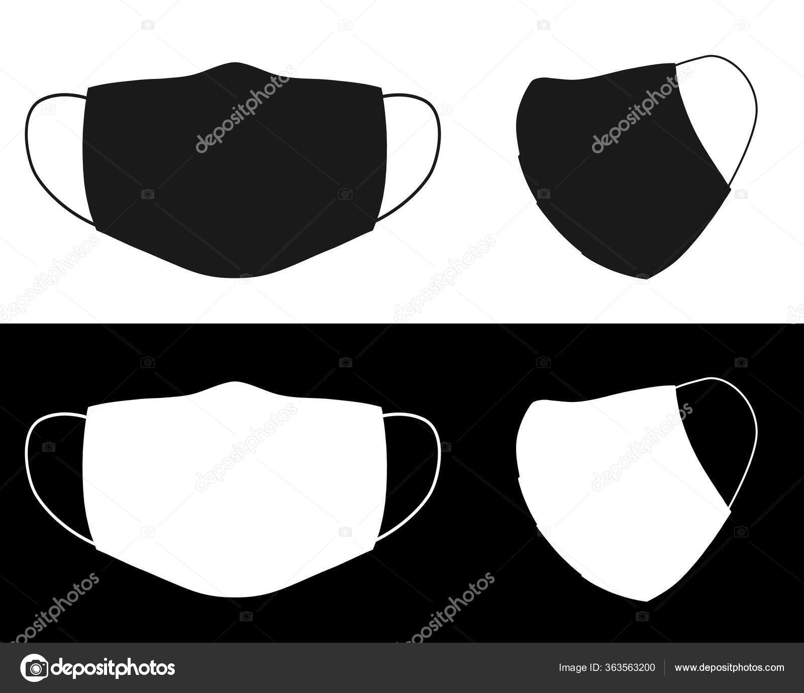 Vector Flat Medical Face Mask Stock Vector by ©Ksenia_designer 363563200