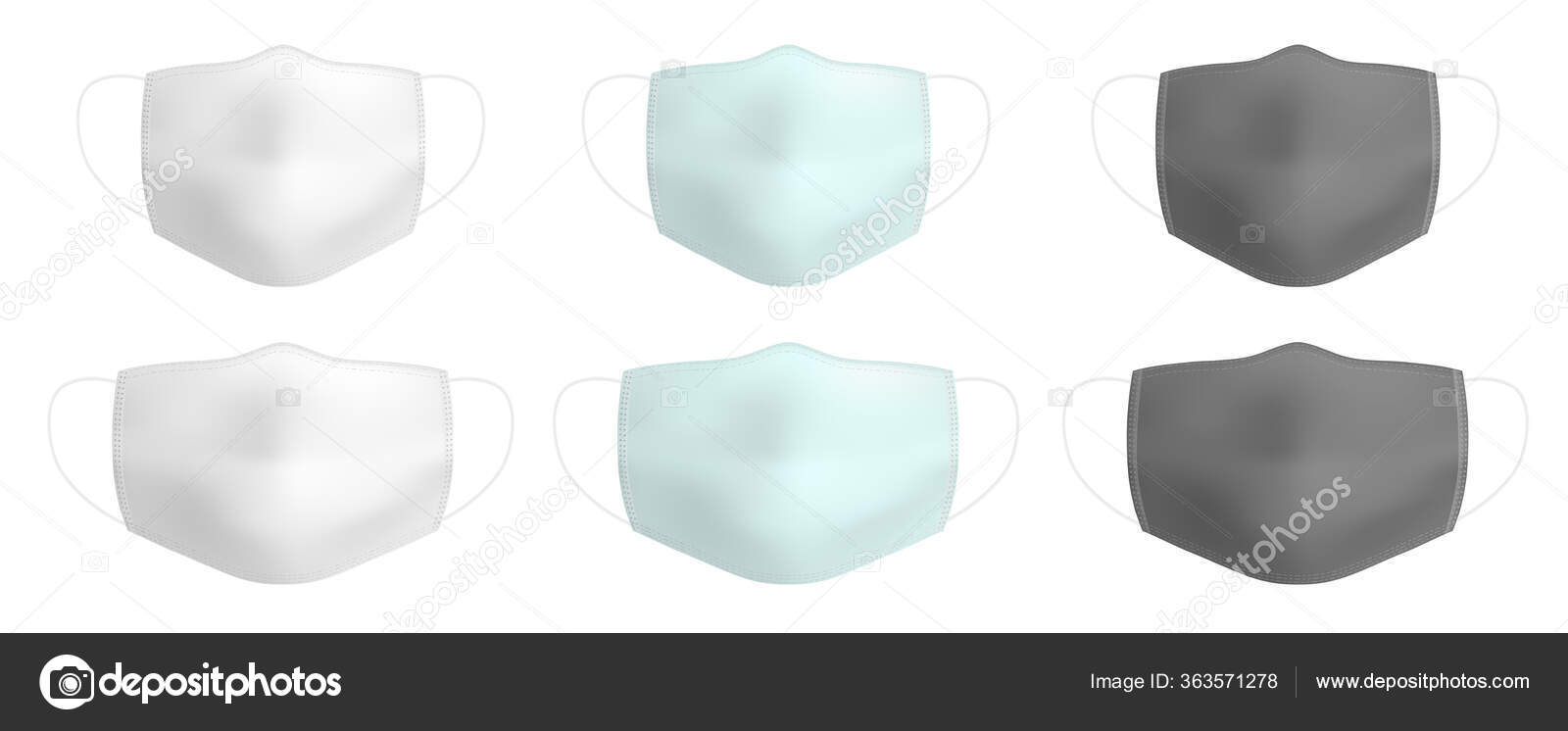 Vector Realistic Medical Face Mask Stock Vector by ©Ksenia_designer ...