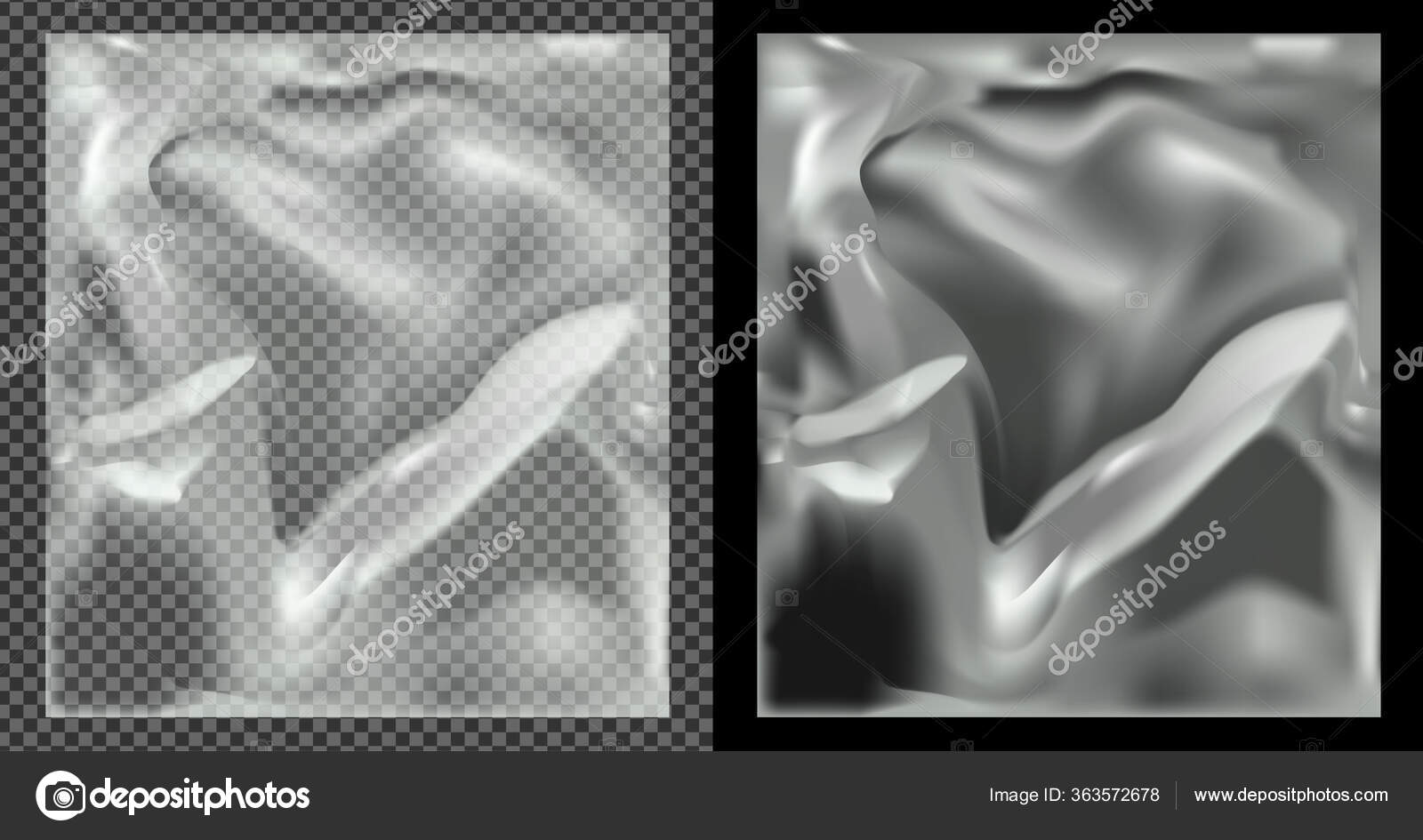 Vector Transparent Plastic Wrapper Texture Stock Vector Image by ...