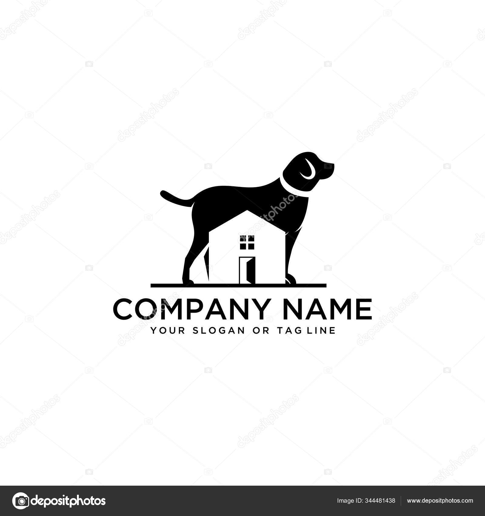 Home perro logo diseño vector Vector de stock #344481438 de ...