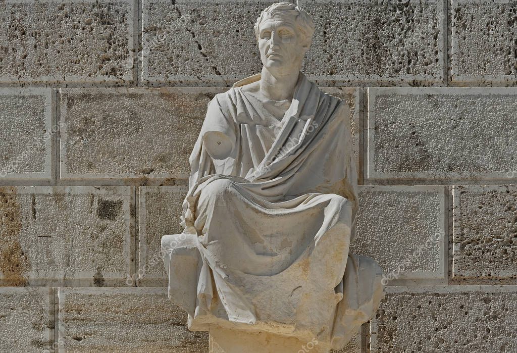 La estatua de Menander, el dramaturgo ateniense en la nueva comedia ...