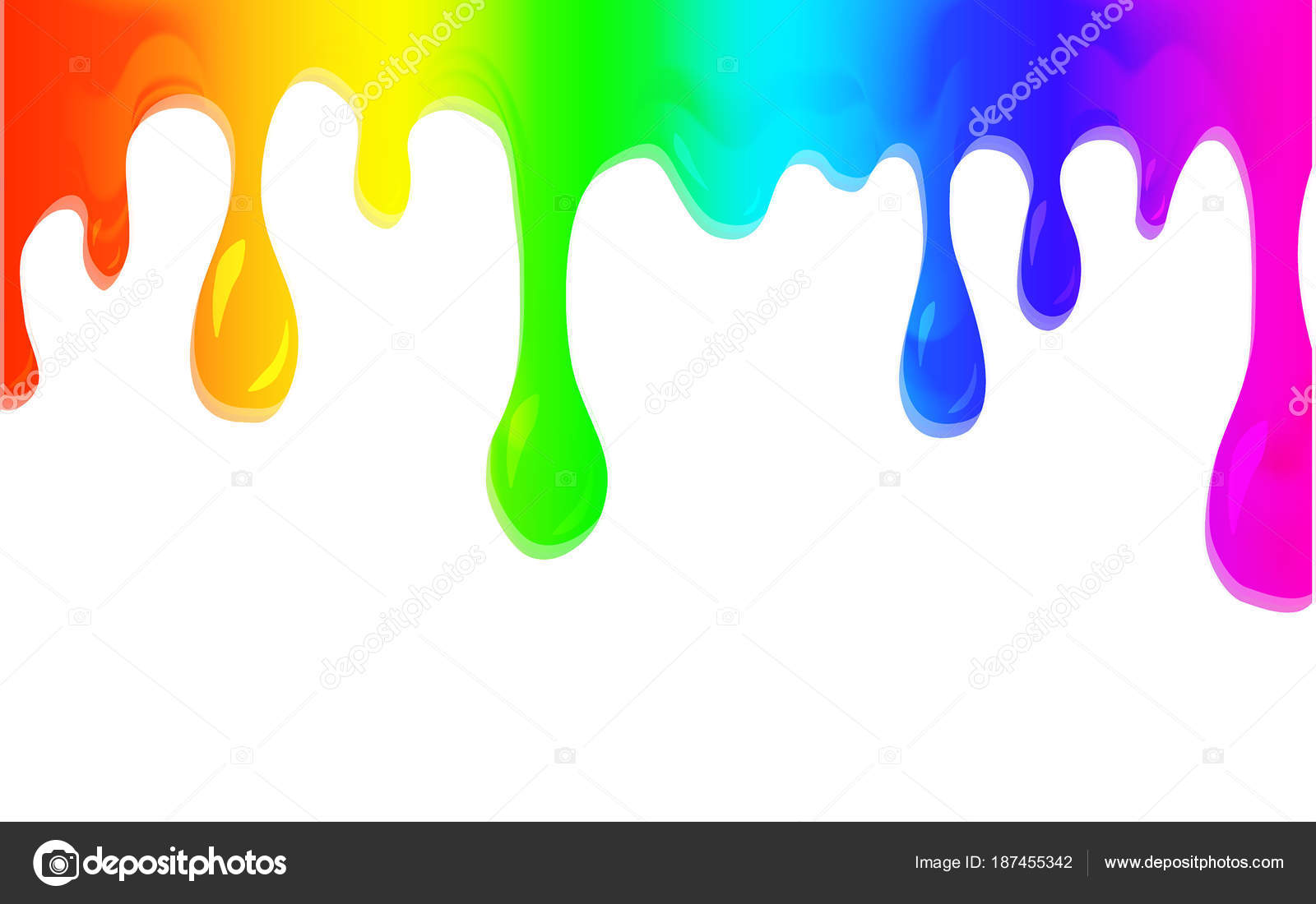 Colorful Paint Drips
