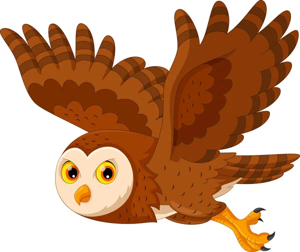 Night owl flying Stock Vector Image by ©AlexBannykh #105588176