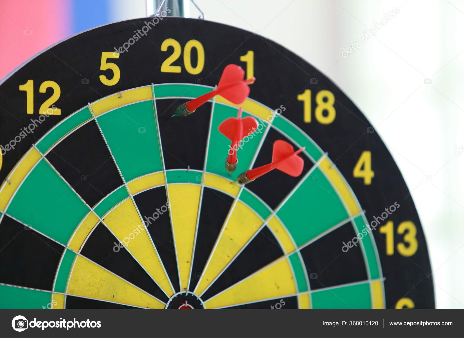 Dart Competition Concept Goal Tending Stock Photo by ©Narin_Photo 368010120