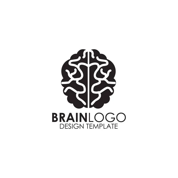 Line vector brain icon on gray background. Single logo with graphic ...