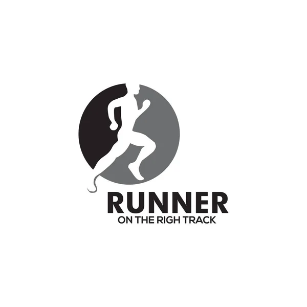 Runner logo imágenes de stock de arte vectorial | Depositphotos