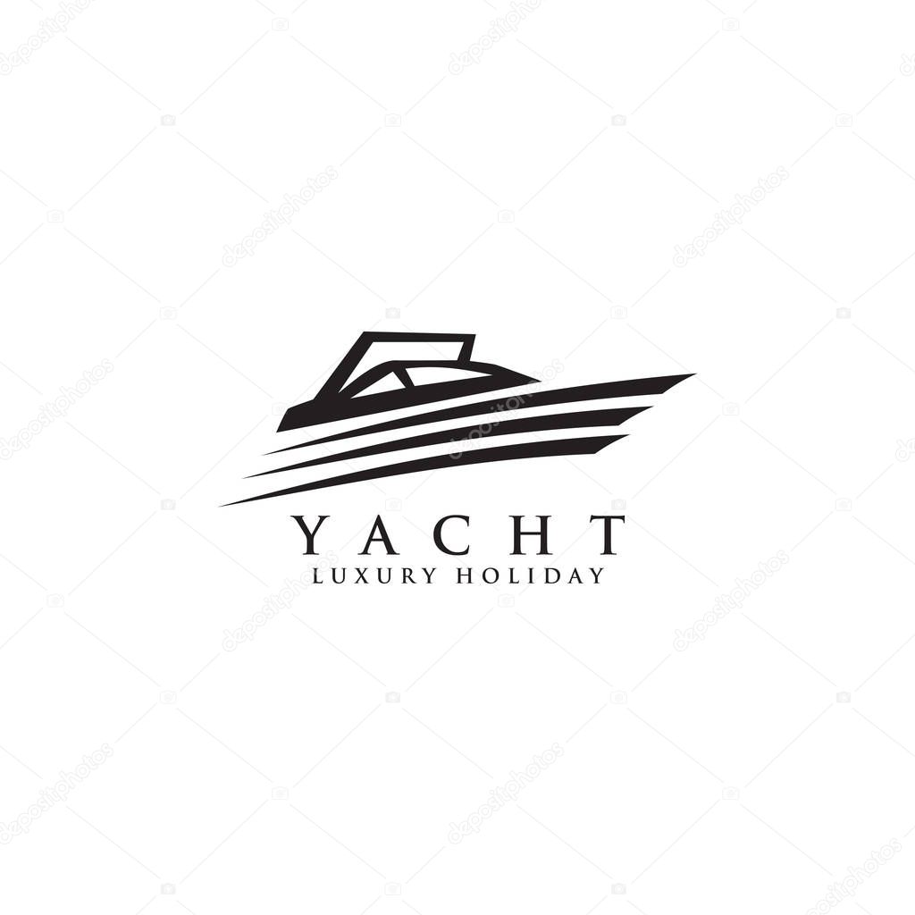 Yate logotipo icono diseño vector plantilla 2024