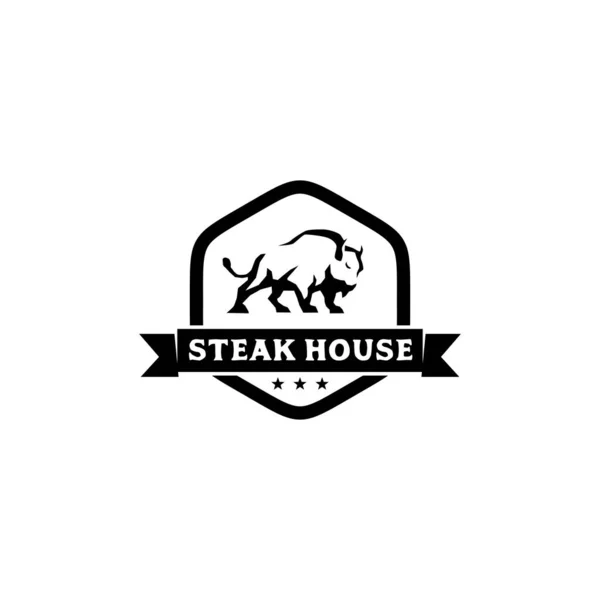 Logo Restoran Steak House Dengan Menggunakan Templat Desain Daging ...