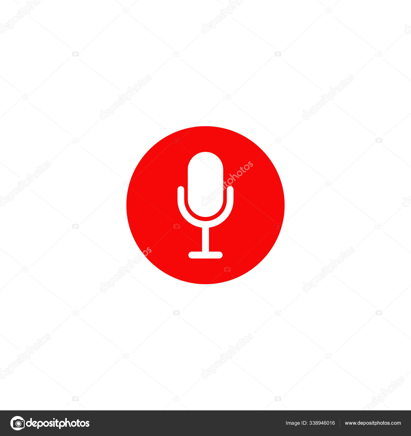 Red Microphone Icon