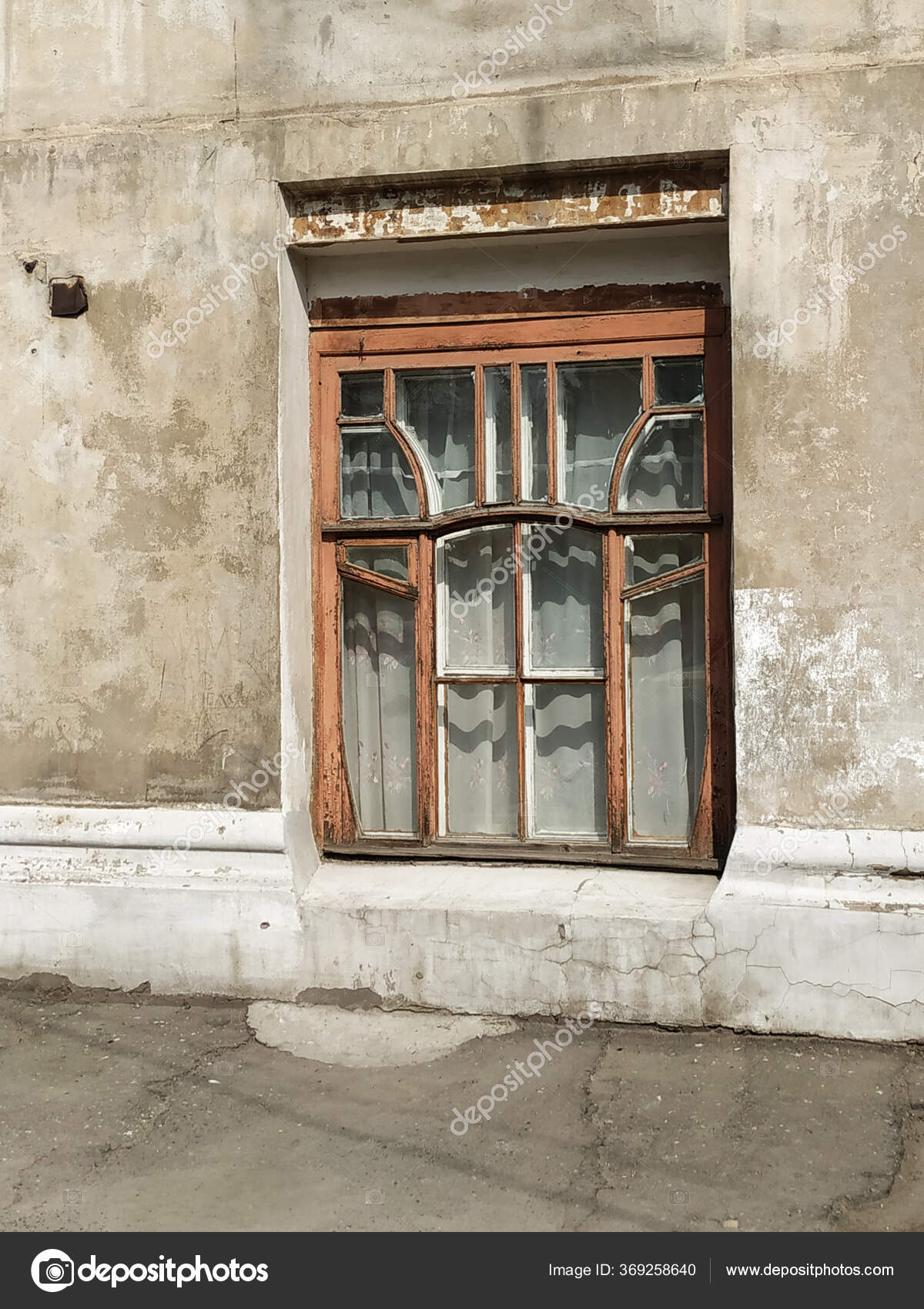 Wall Old Window Style Spanish Art Nouveau Sunshine Days Old Stock Photo ...