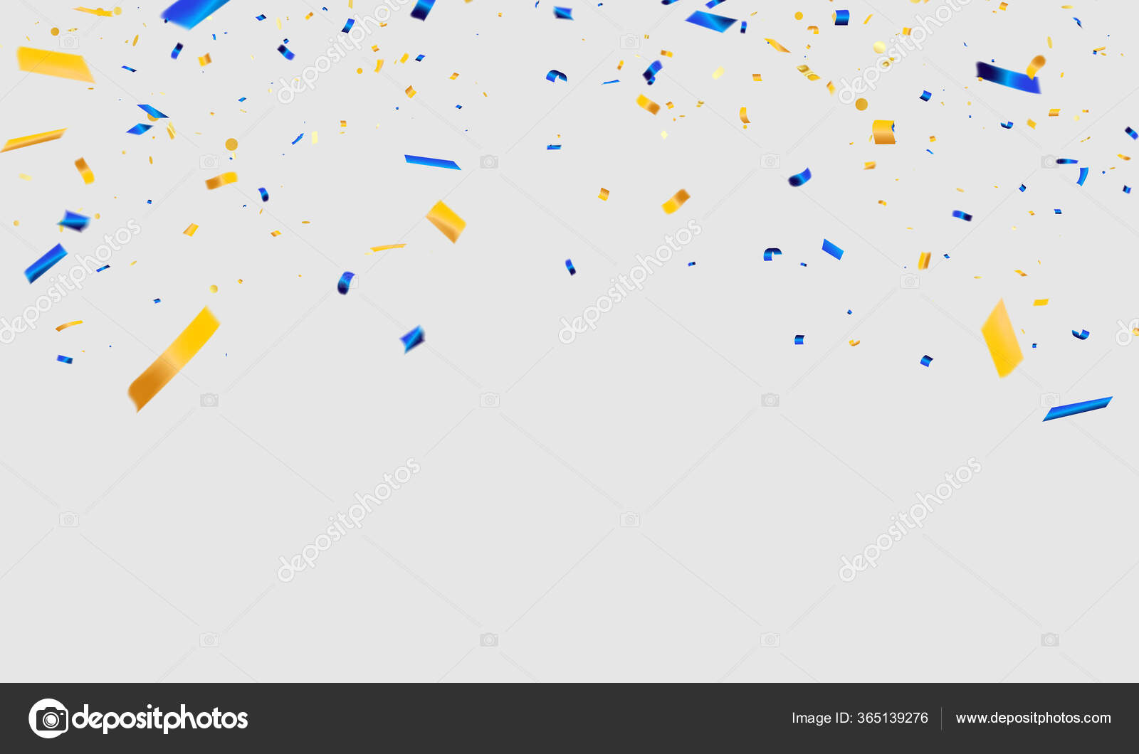 Fondo De Confeti Azul Falling Shiny Blue Confetti Stock Vector