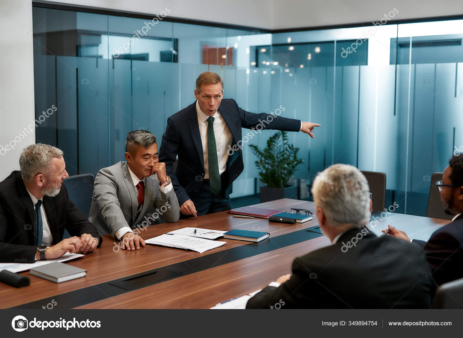 Angry Conference Room Meeting