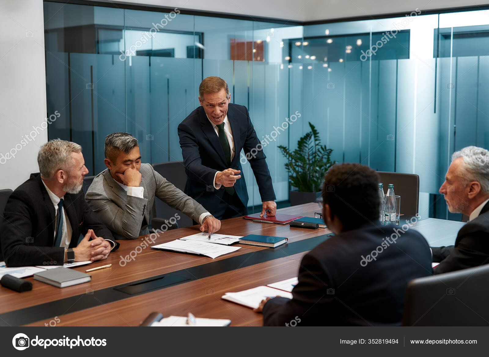 Angry Conference Room Meeting