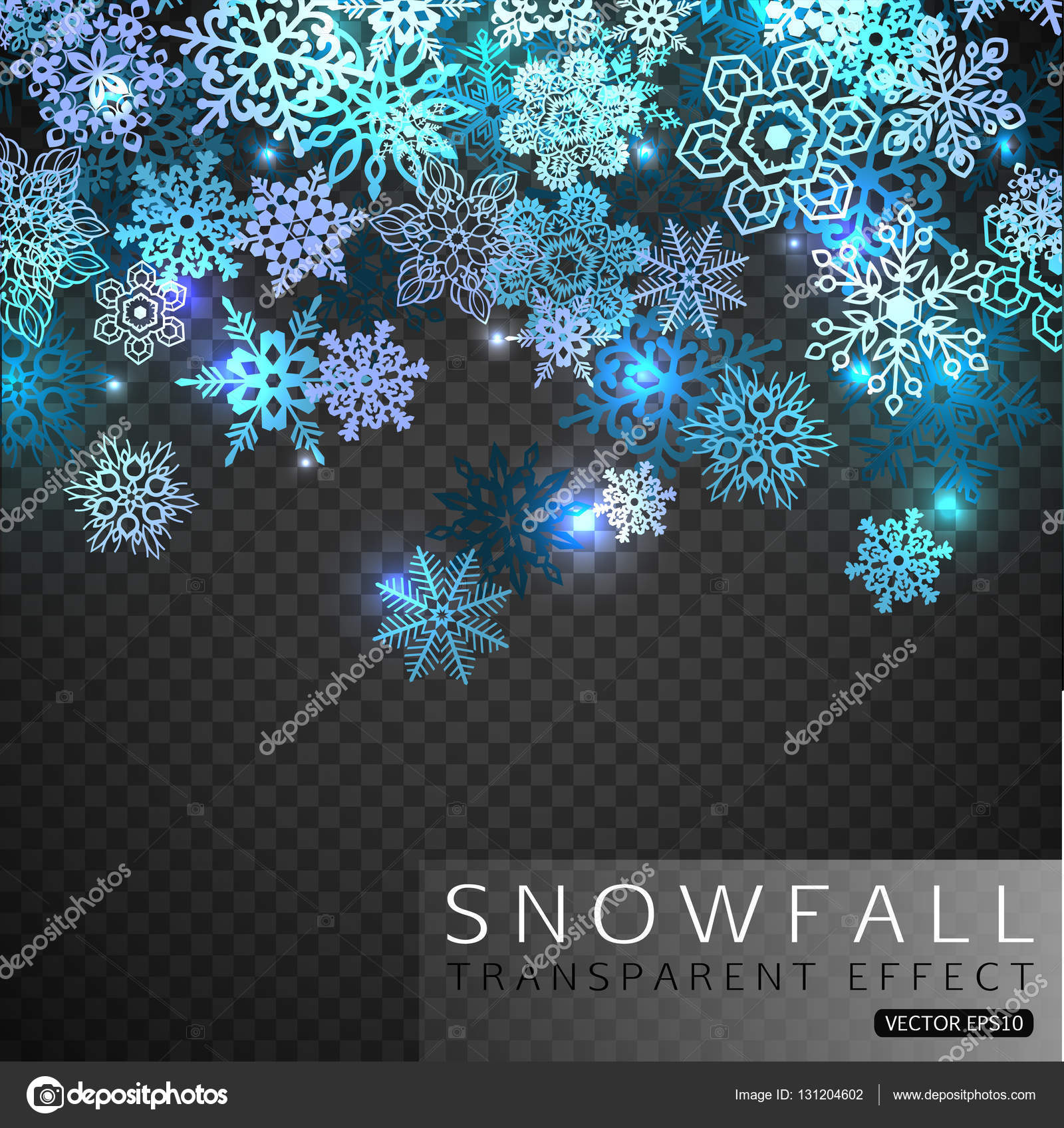 Falling Snowflakes Vector