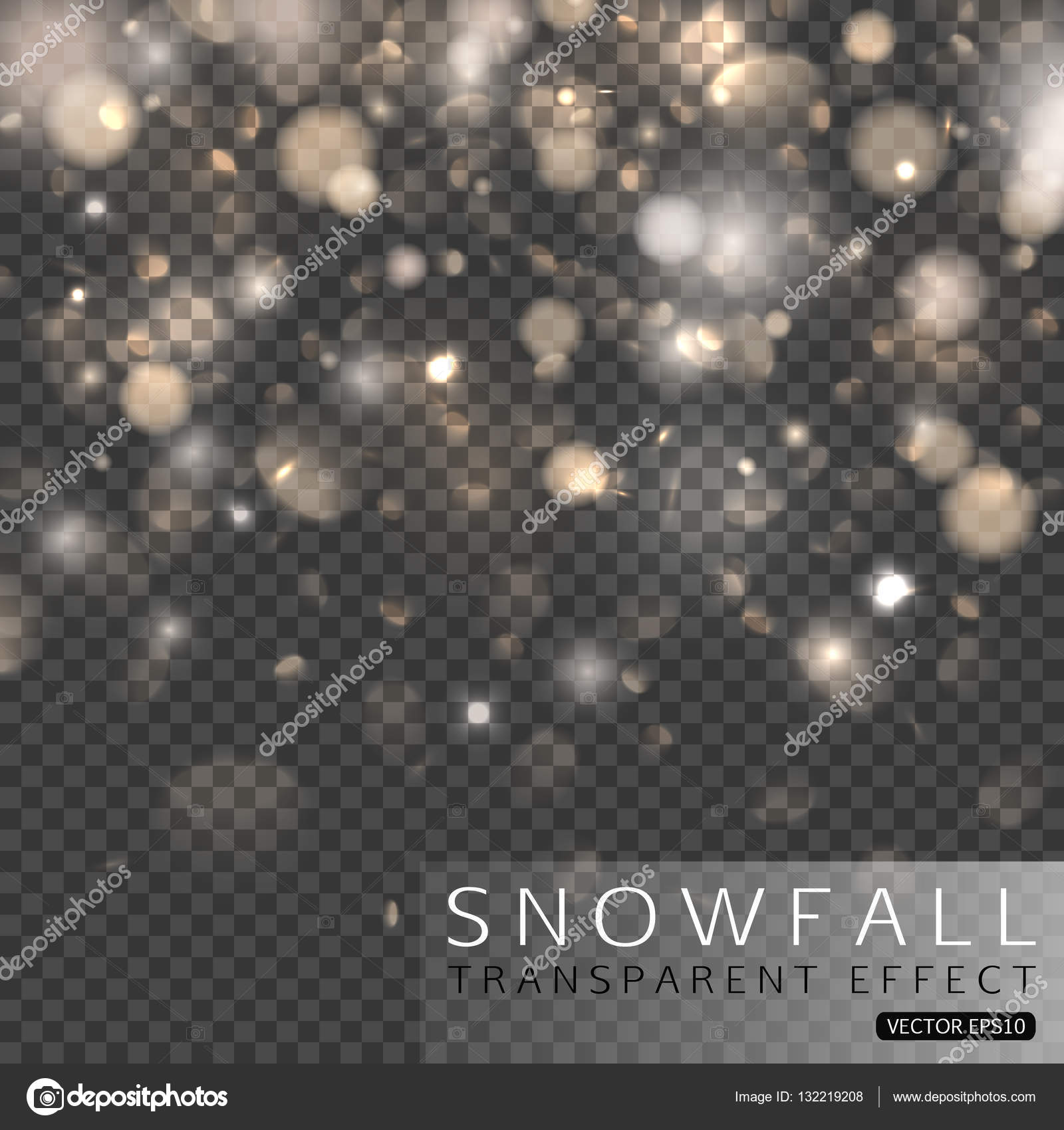 Snowfall transparent effect Stock Vector Image by ©VectorGift #132219208